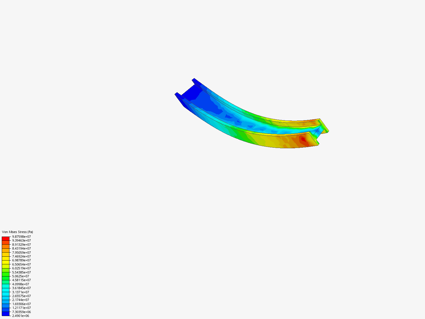 Plate 1 Static Analysis Of I Beam Copy By 201710485 Simscale