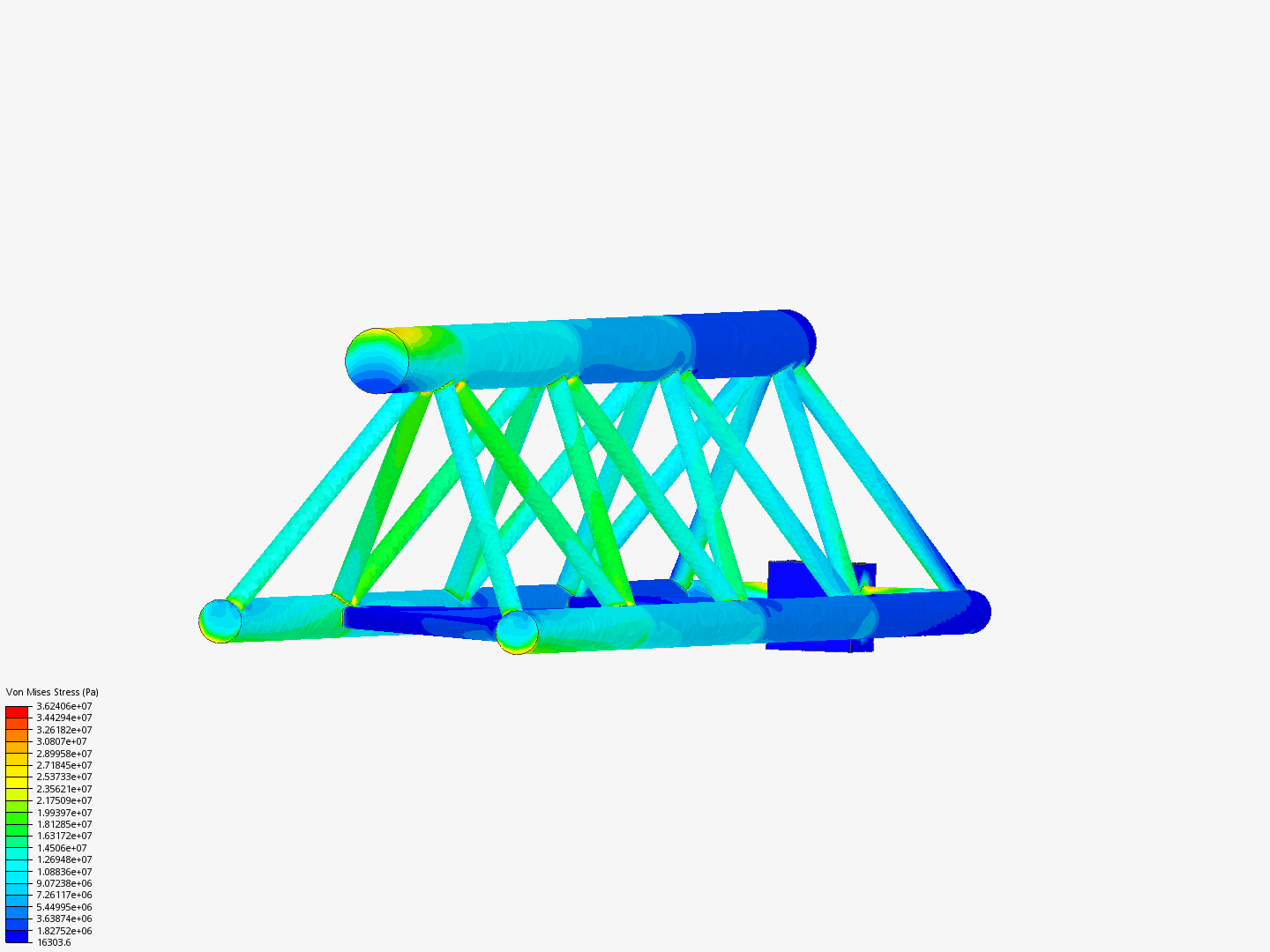 Tutorial - Linear static analysis of a crane by 201910953 | SimScale