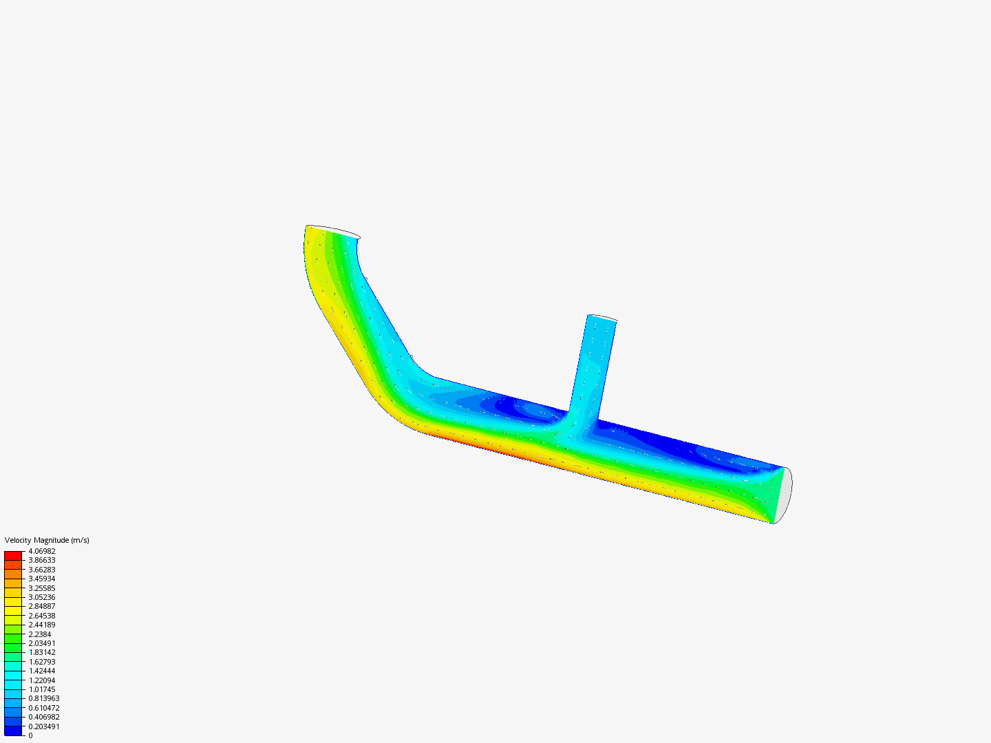 Tutorial 2: Pipe junction flow - Copy by 2224002 | SimScale