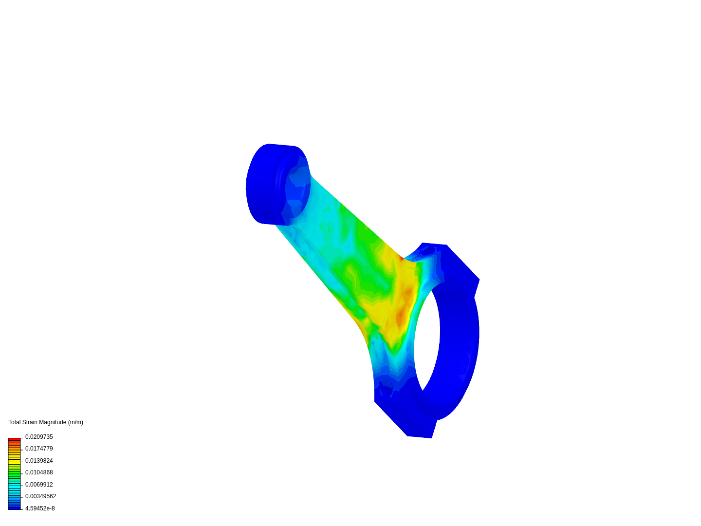Tutorial 1: Connecting rod stress analysis by 2crabs | SimScale