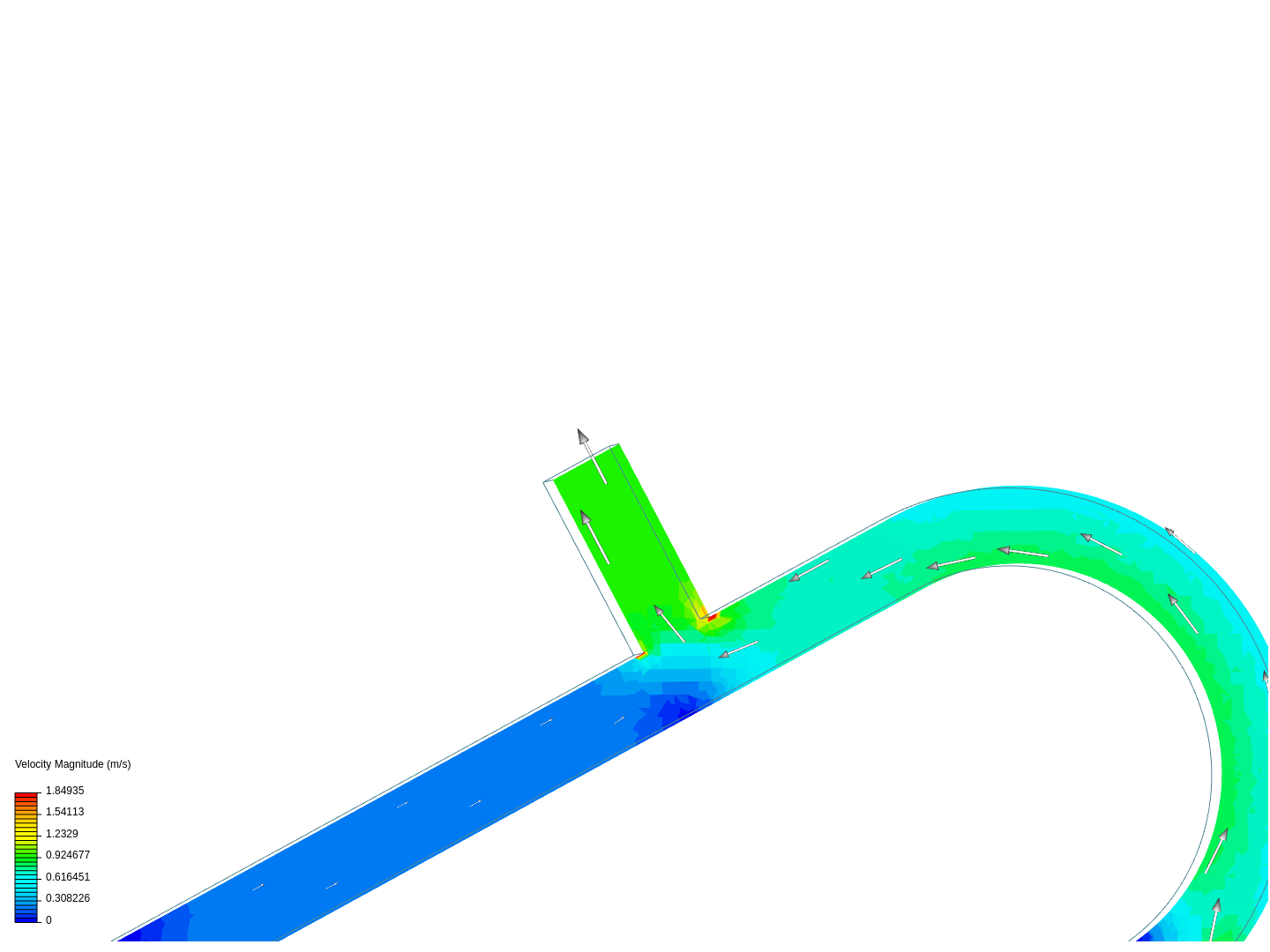 Tutorial 2: Pipe junction flow by AlanMcGuinnn | SimScale