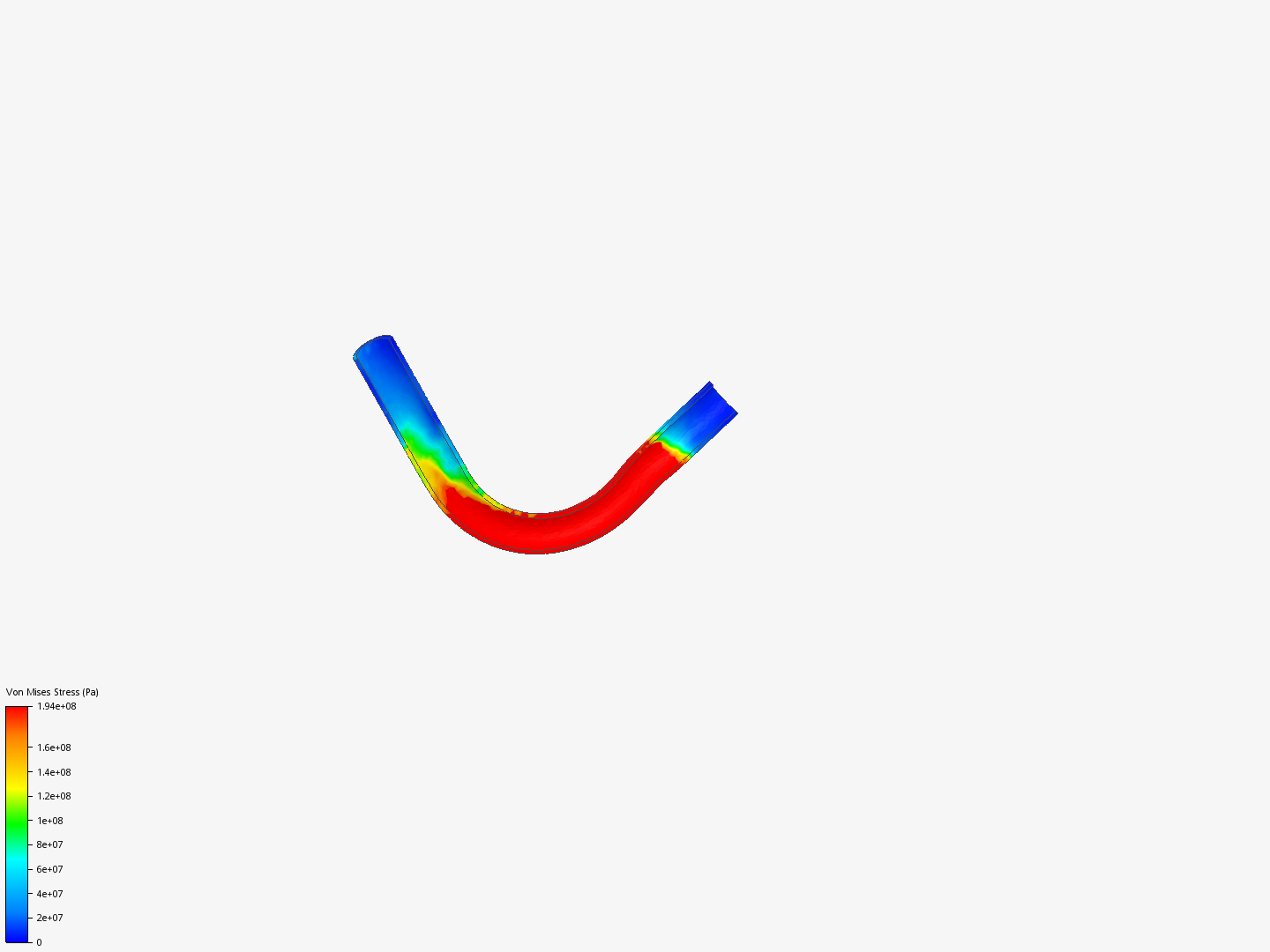 Bending of an Aluminium Pipe by Ashuri | SimScale