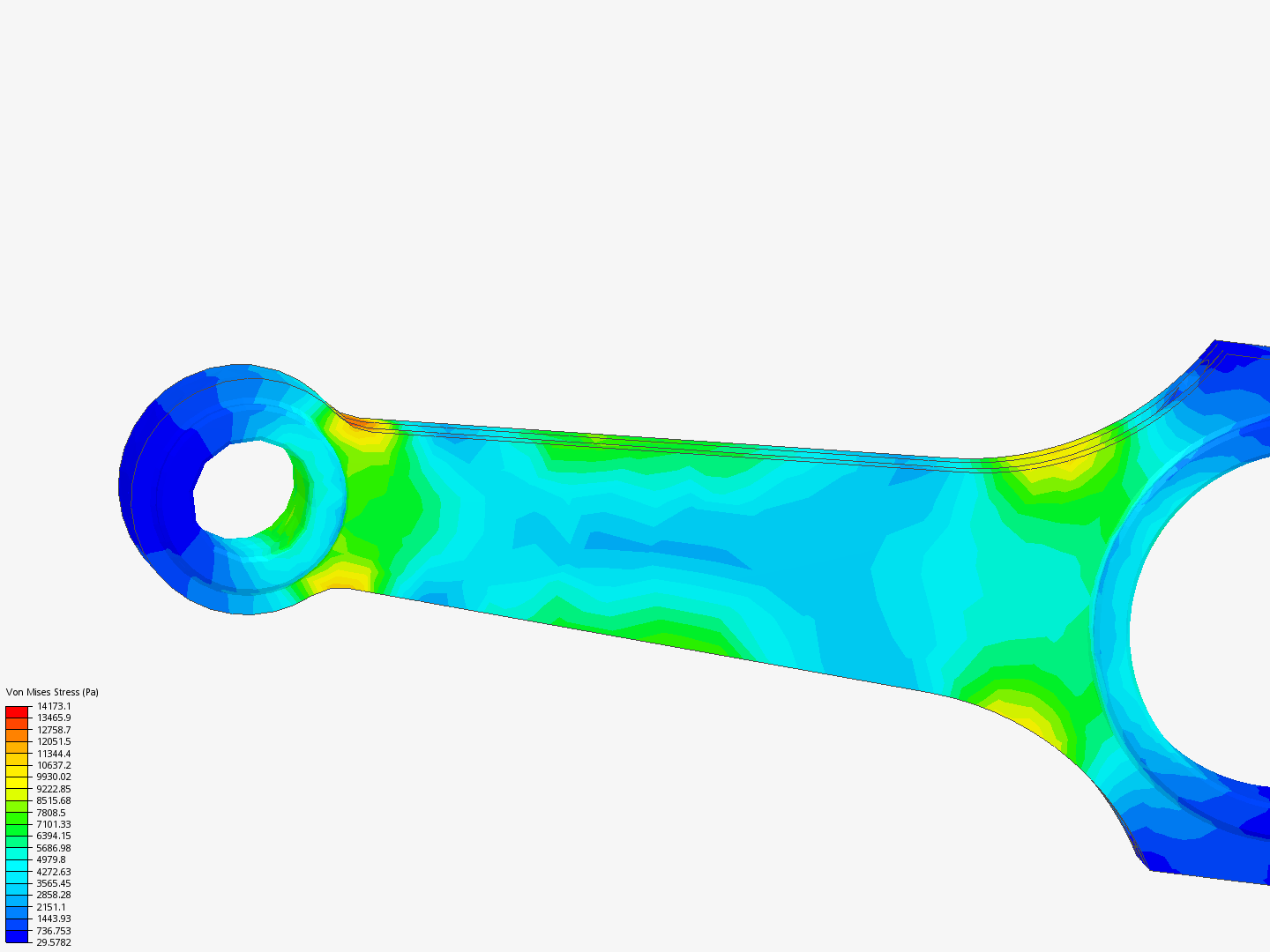 Tutorial 1: Connecting rod stress analysis by BenS8 | SimScale
