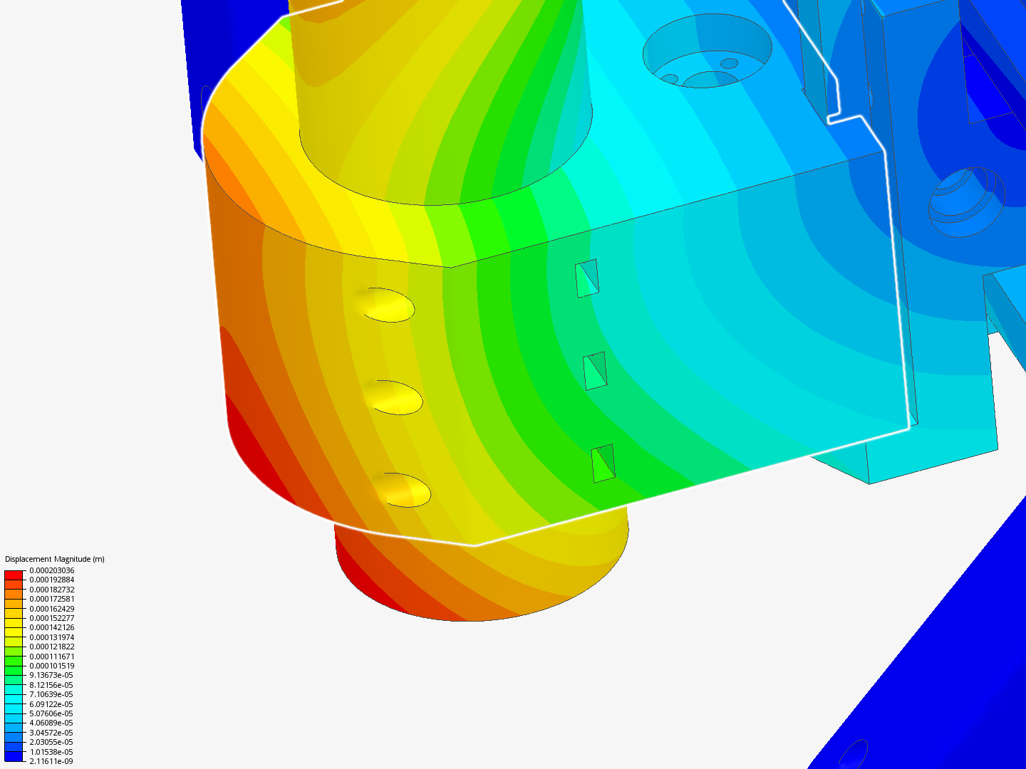 Cnc X Axis Tool Deflection By Biomimicrycafe Simscale