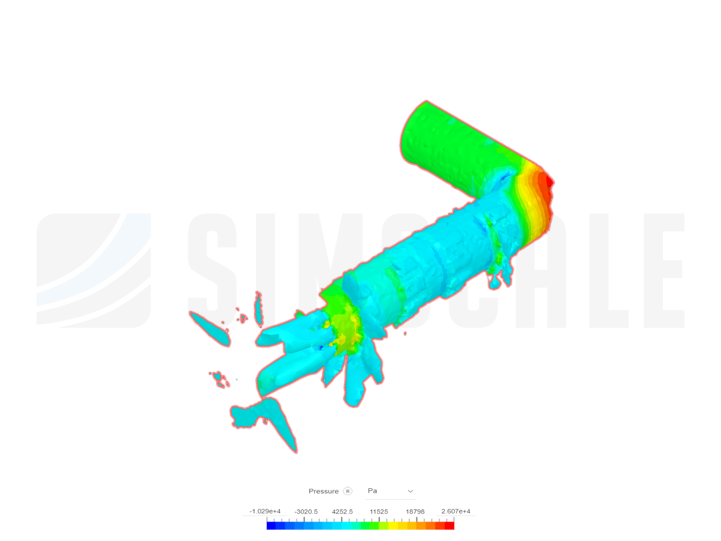 Diffuser 2 met gaten by Boskalis | SimScale