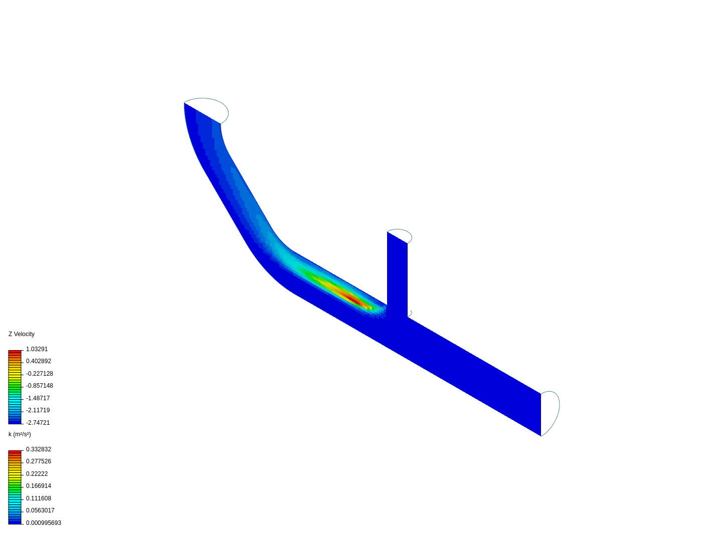 Tutorial 2: Pipe junction flow by CMcNealy | SimScale
