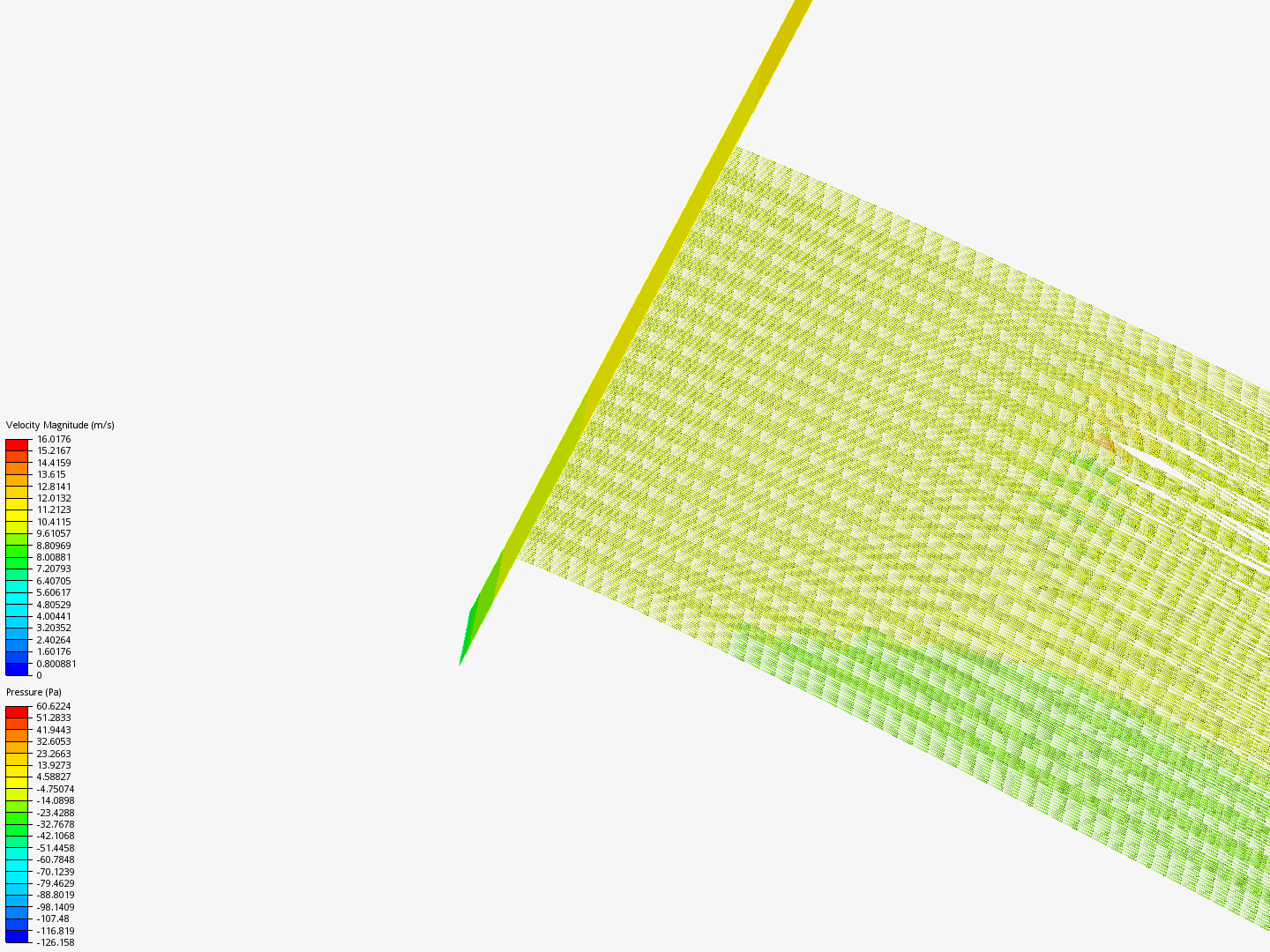 Simulare 5 grade Aripa by ChelemenD | SimScale