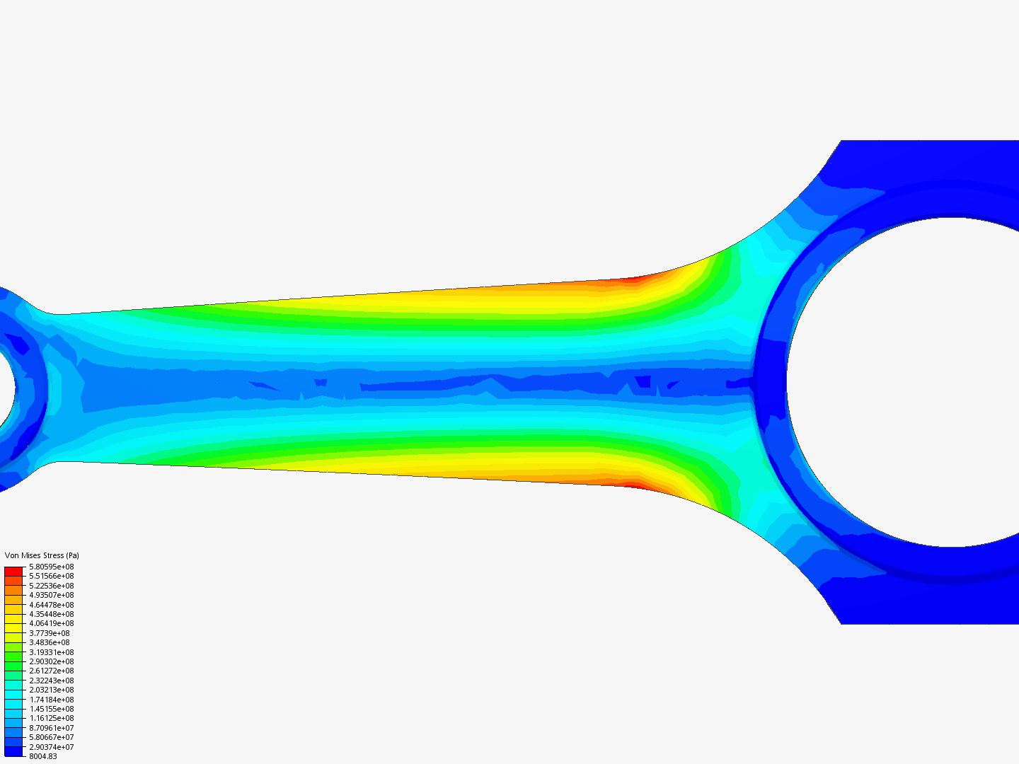Tutorial 1: Connecting rod stress analysis by CosteaMarian | SimScale