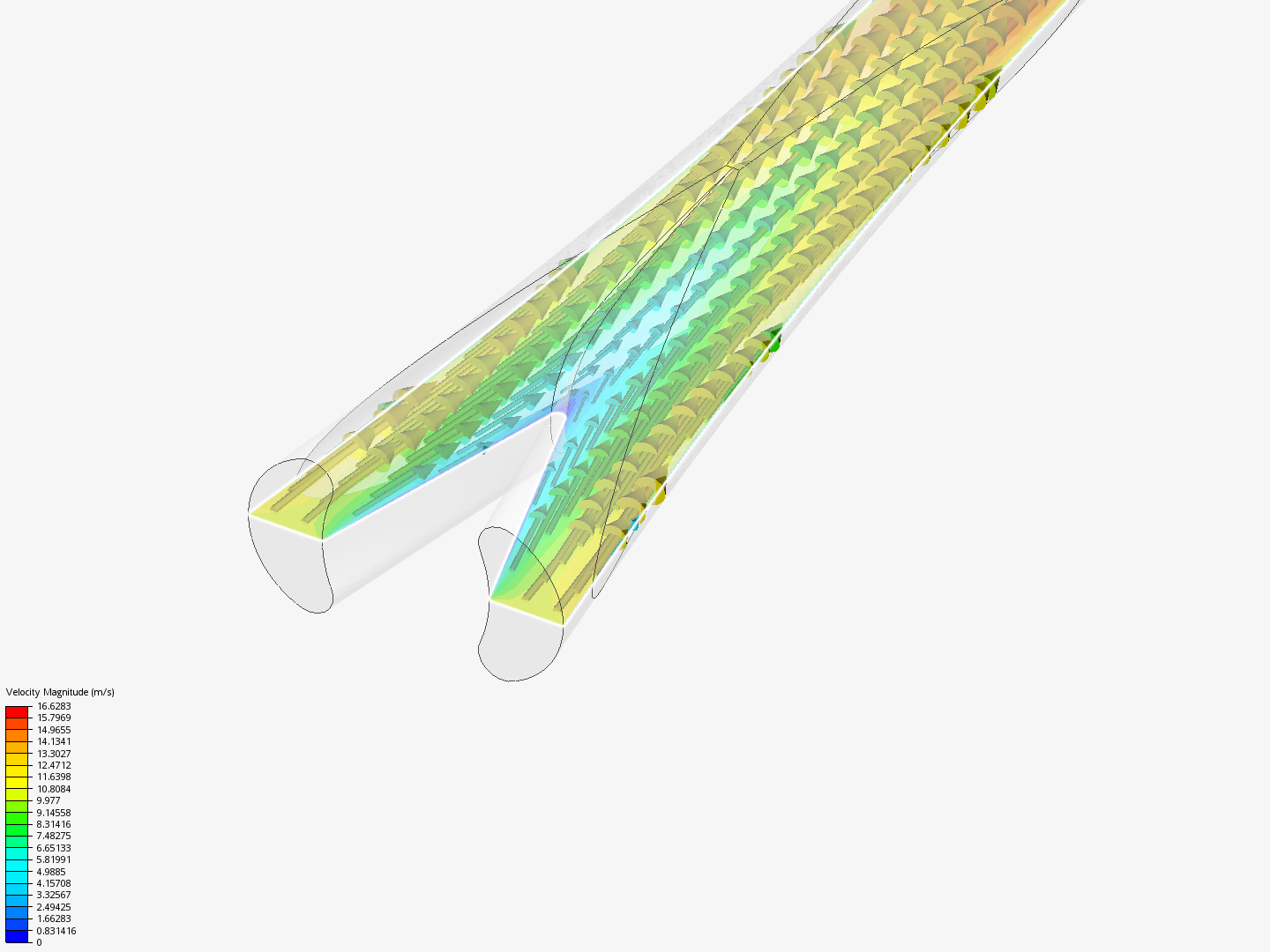 Duct sim V2 by CroftyC | SimScale