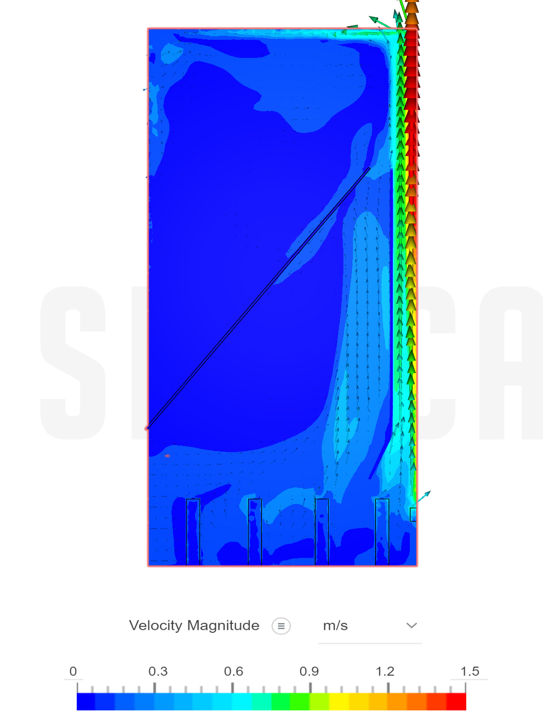 Flow Rate with People by Danay07 | SimScale