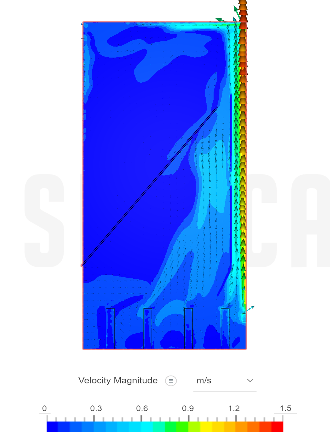 Flow rate with People 2 by Danay07 | SimScale