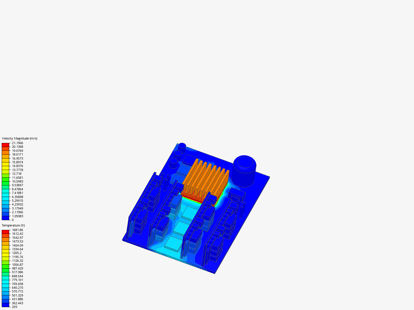 Advanced Tutorial: Thermal Management of an Electronics Box using CHT by Derrickamoah | SimScale