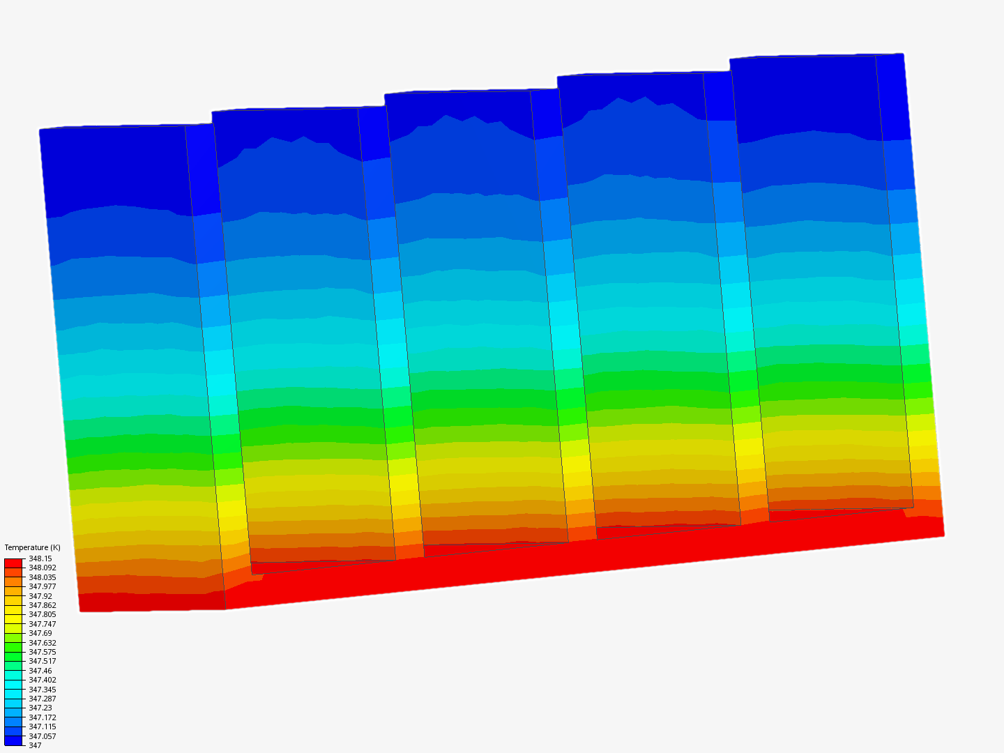 Thermal Analysis of rectangular fin by DilawarBablu123 | SimScale