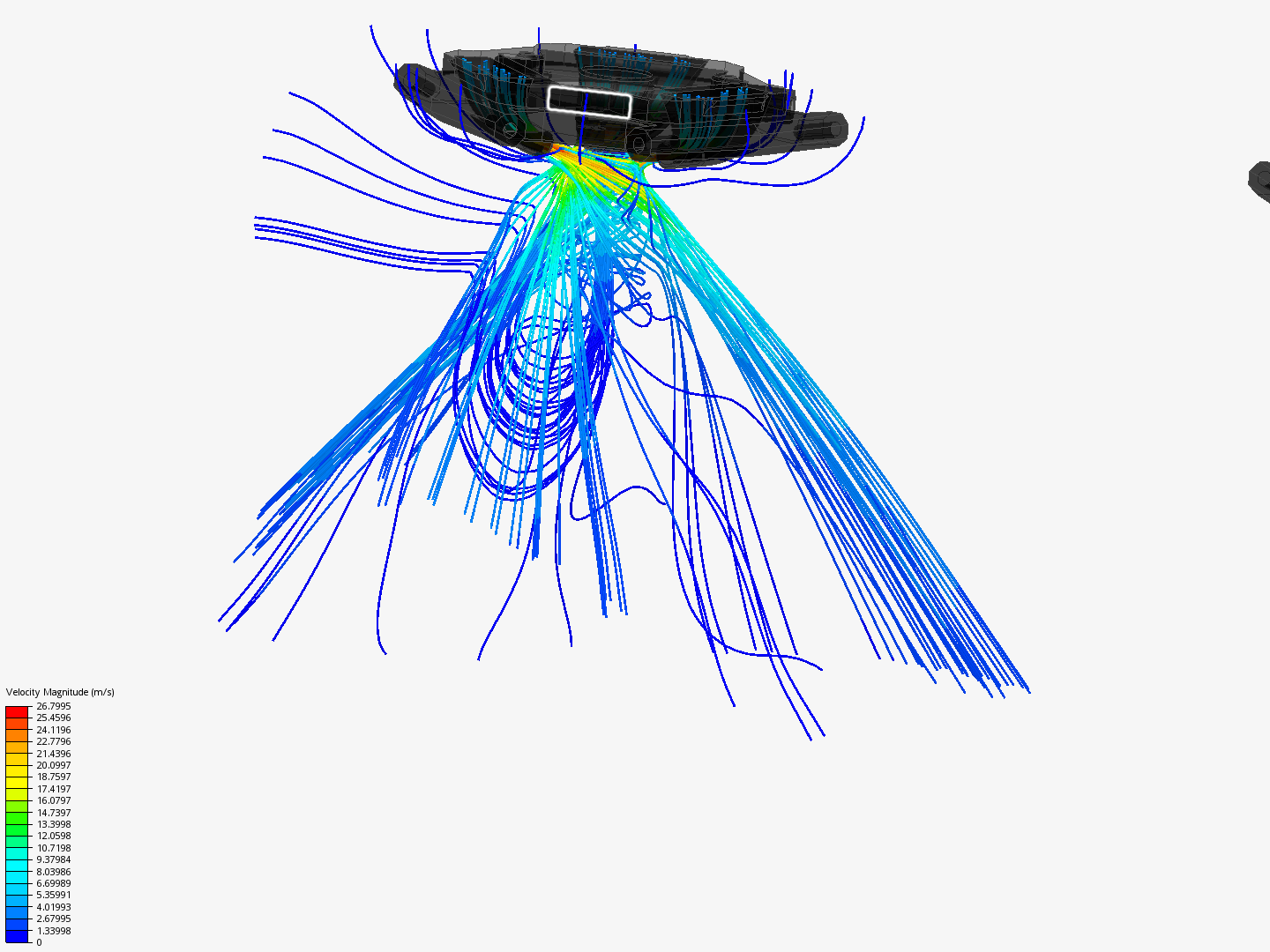 Delta effector duct v2 by Dingushippo | SimScale