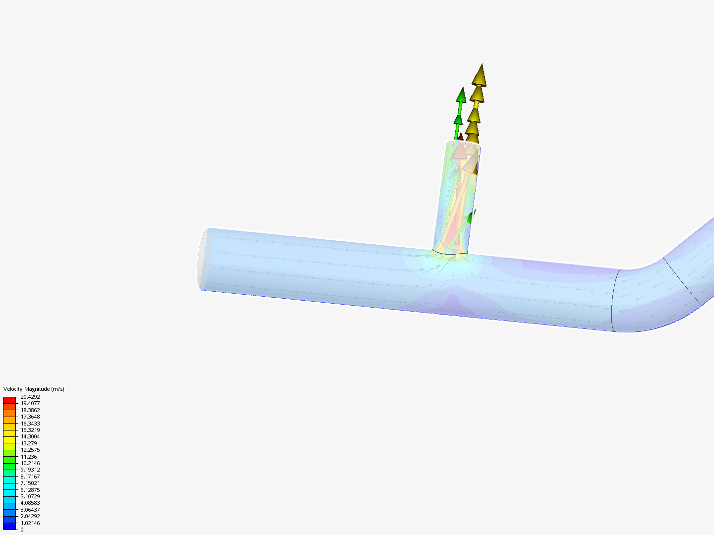 Tutorial 2: Pipe junction flow - Copy by Ellecid | SimScale