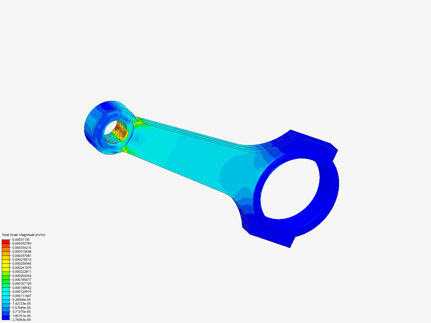 Tutorial 1: Connecting rod stress analysis by Emanuel22 | SimScale