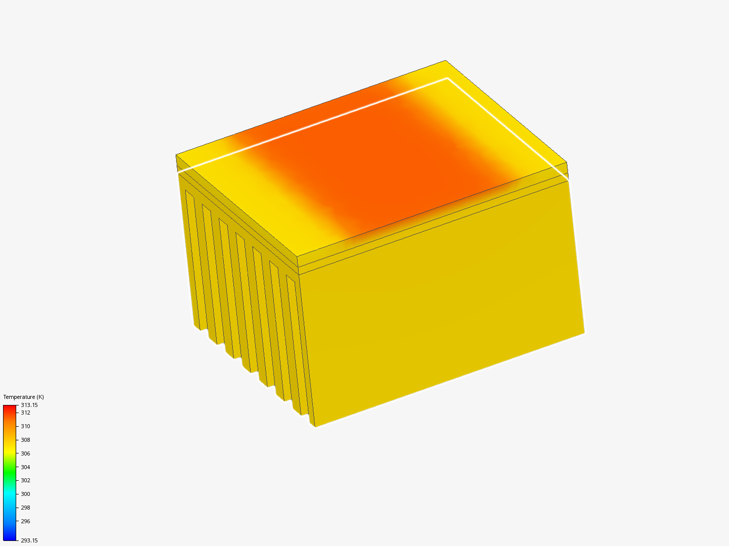 Flat Heater with chiller by FreeStroke | SimScale