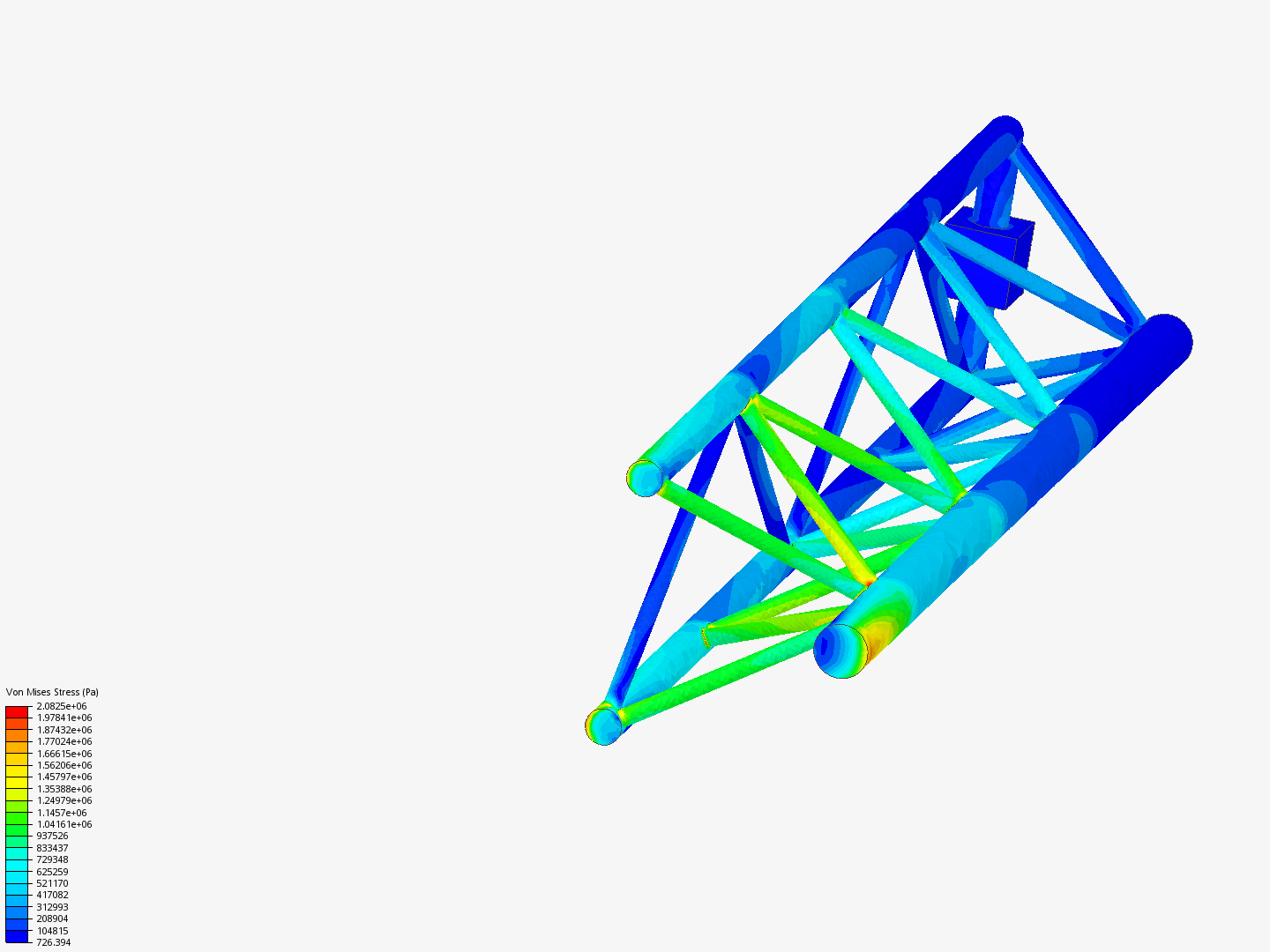 Tutorial - Linear static analysis of a crane by Gele_bloemkool | SimScale