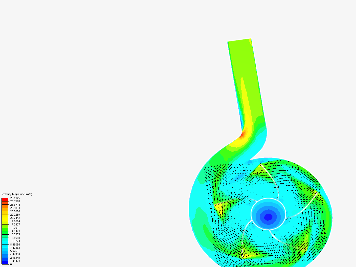 Tutorial: Centrifugal pump - Finished run - Copy by Gomonuk | SimScale