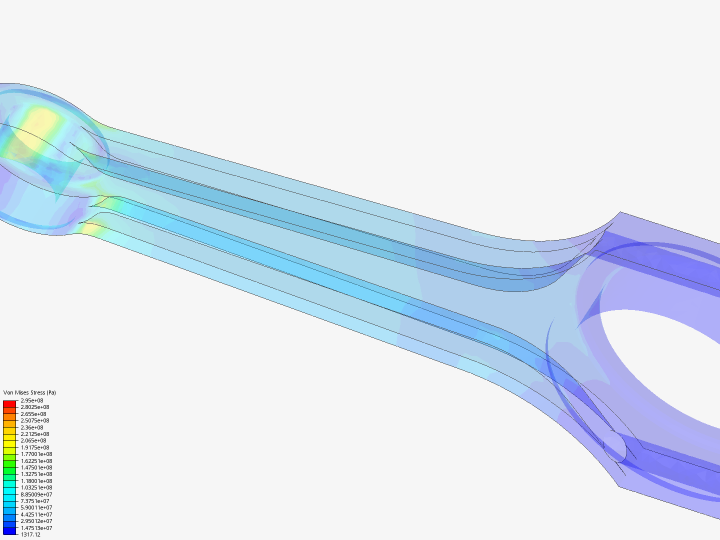 Connecting rod static analysis by Goose801 | SimScale