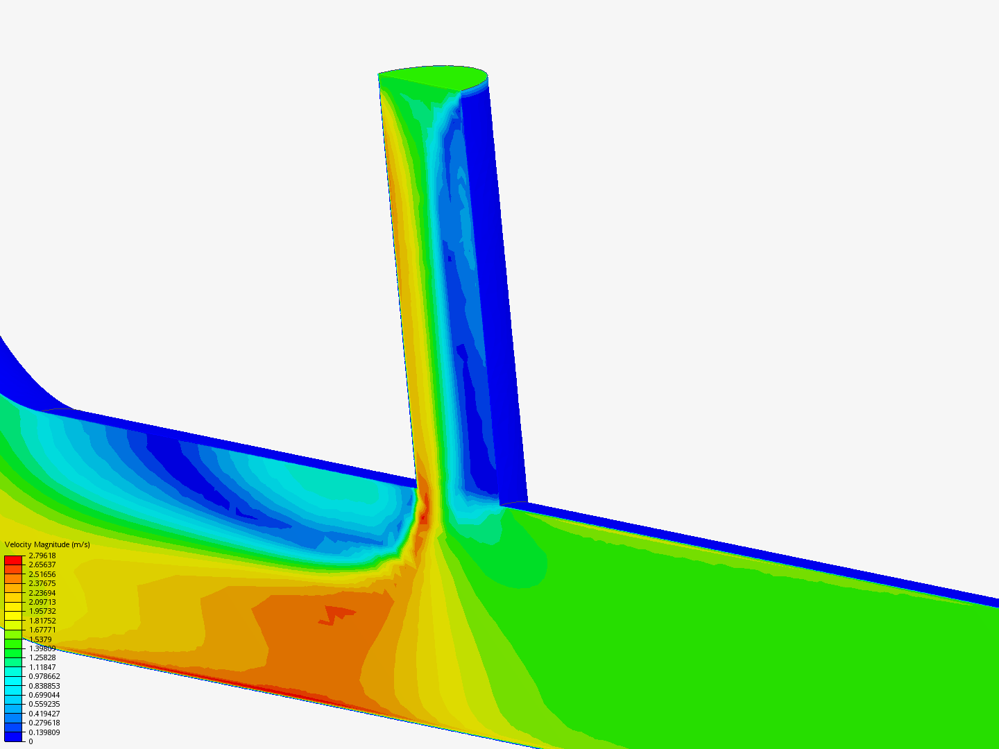 Tutorial 2: Pipe junction flow by GraemeW | SimScale