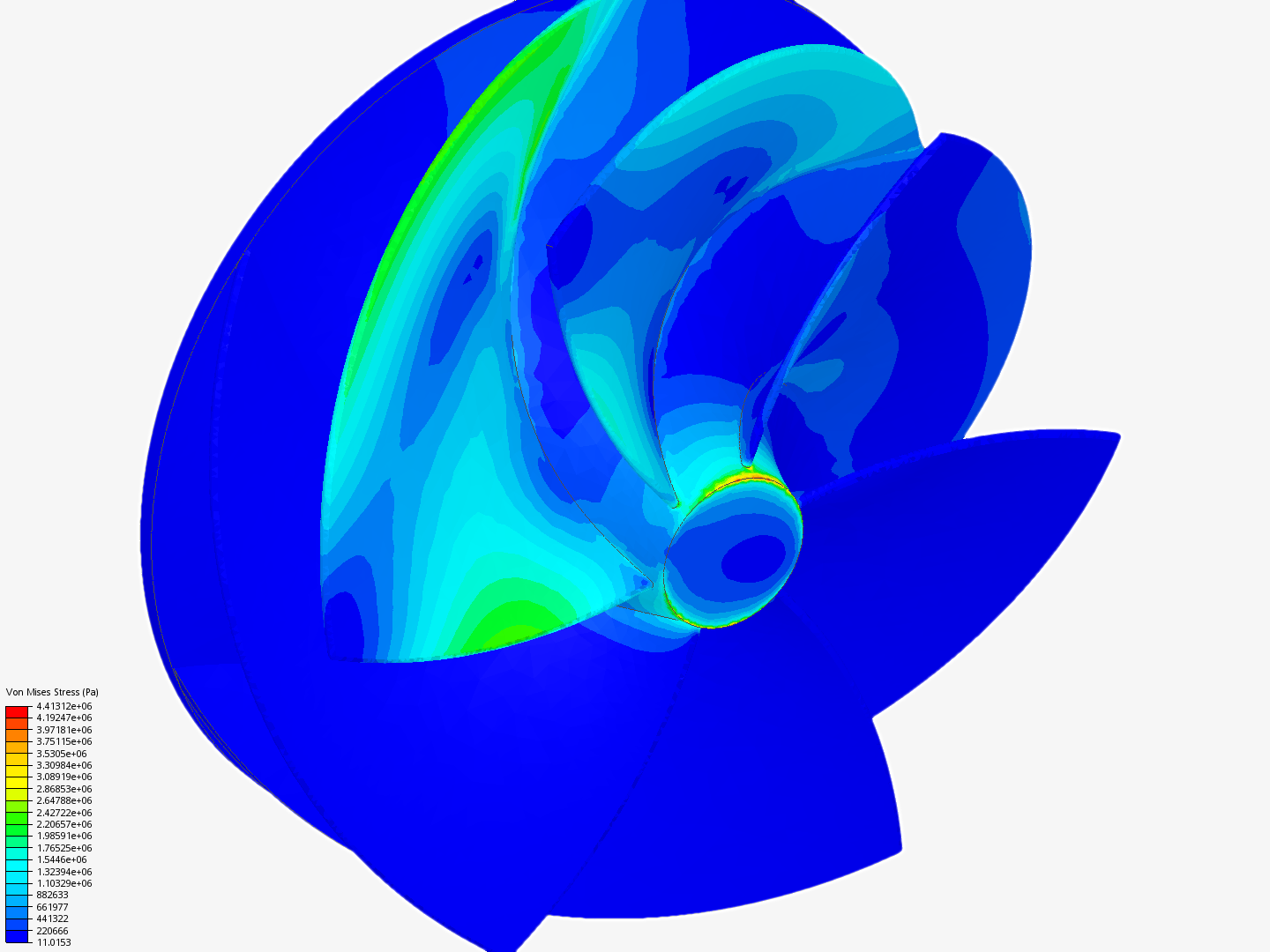 Impeller FEA by Hambakahle | SimScale