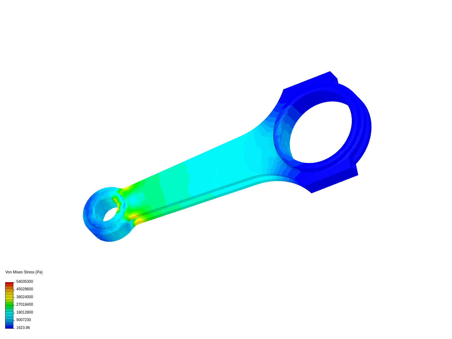 Connecting rod stress analysis by Hamlxt | SimScale