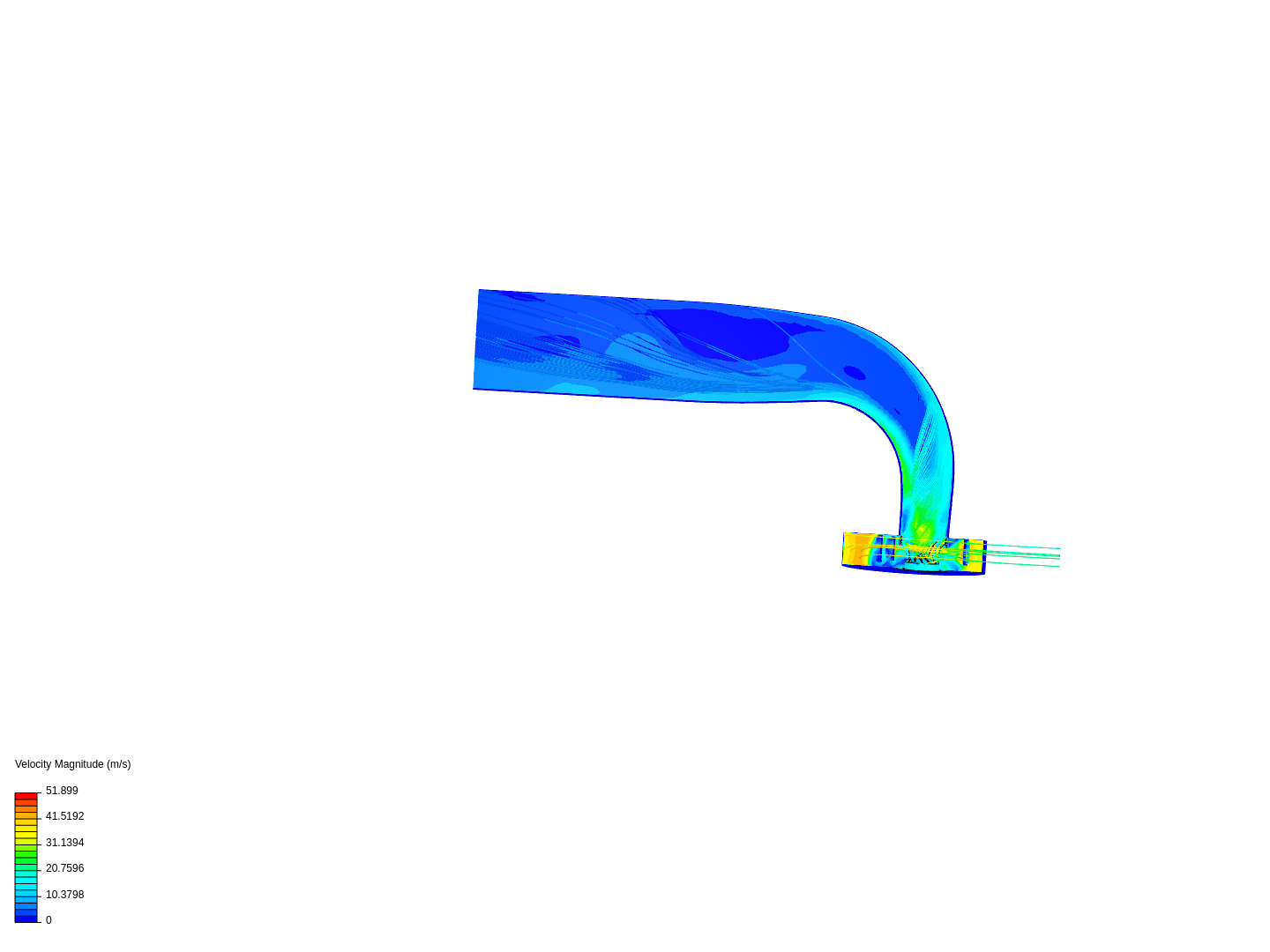 Fluid Flow Simulation Through a Water Turbine by ISAL3836 | SimScale