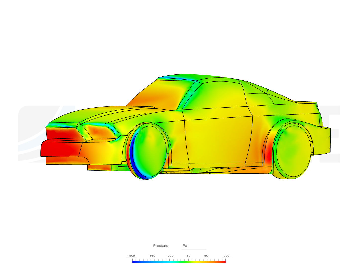 Incompressible CFD simulation over a vehicle by Klempnerklaus | SimScale