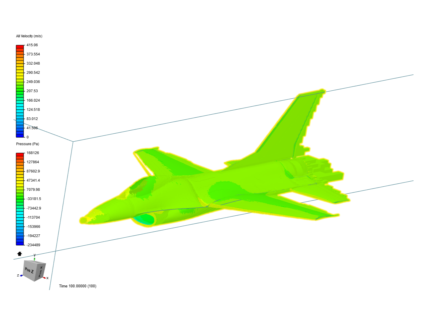 F16 Fighting Falcon CFD - Copy by Leo_Zhang | SimScale...