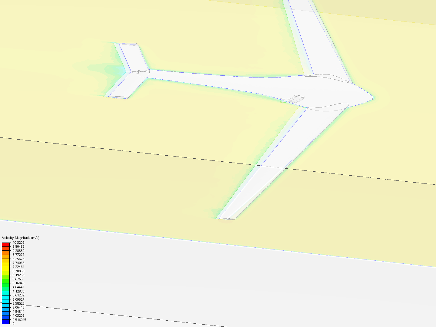 Plane Fillits and angled wings by LoganTannas | SimScale