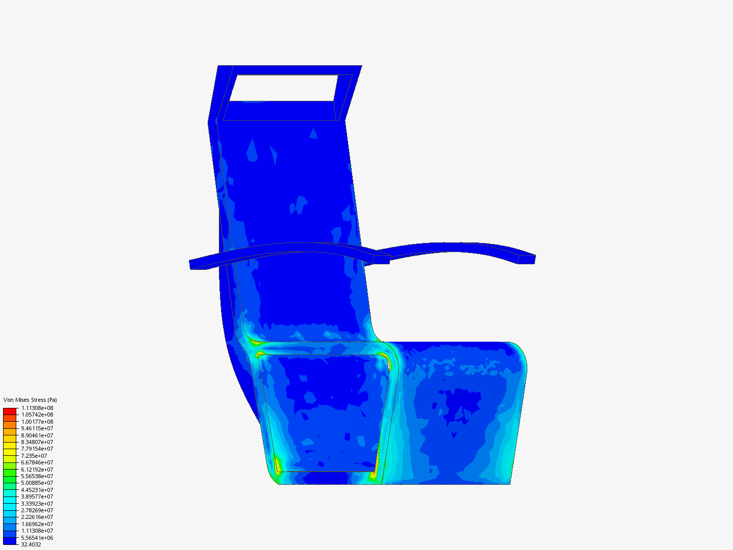 seat frame v3 by MPsimscale | SimScale