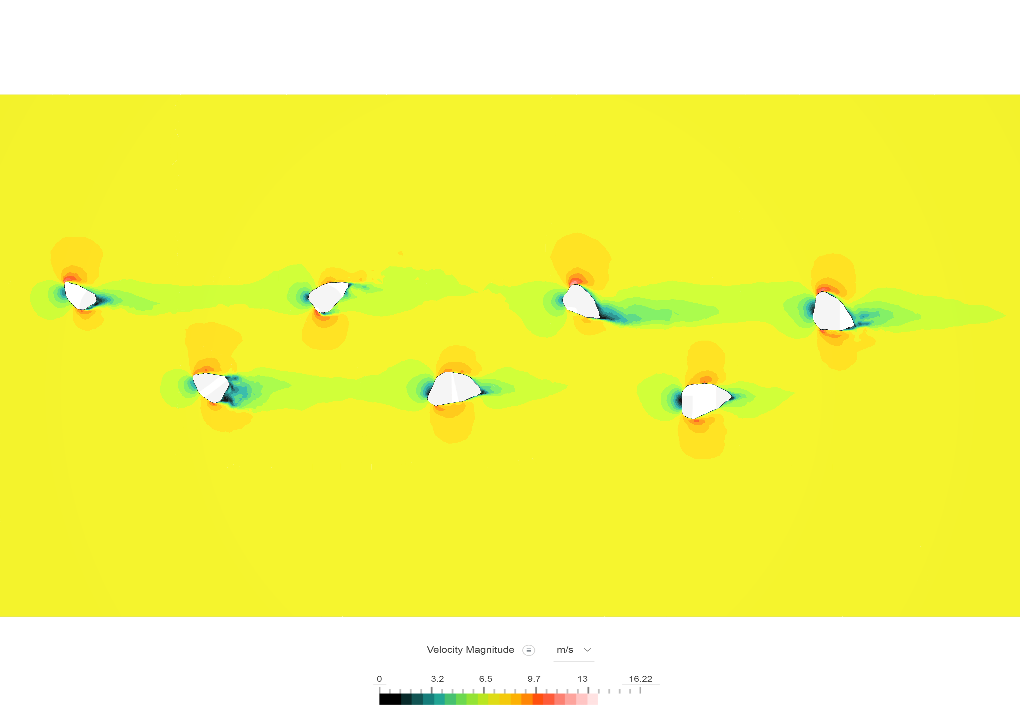 Flow around river with stone columns by MWR24 | SimScale