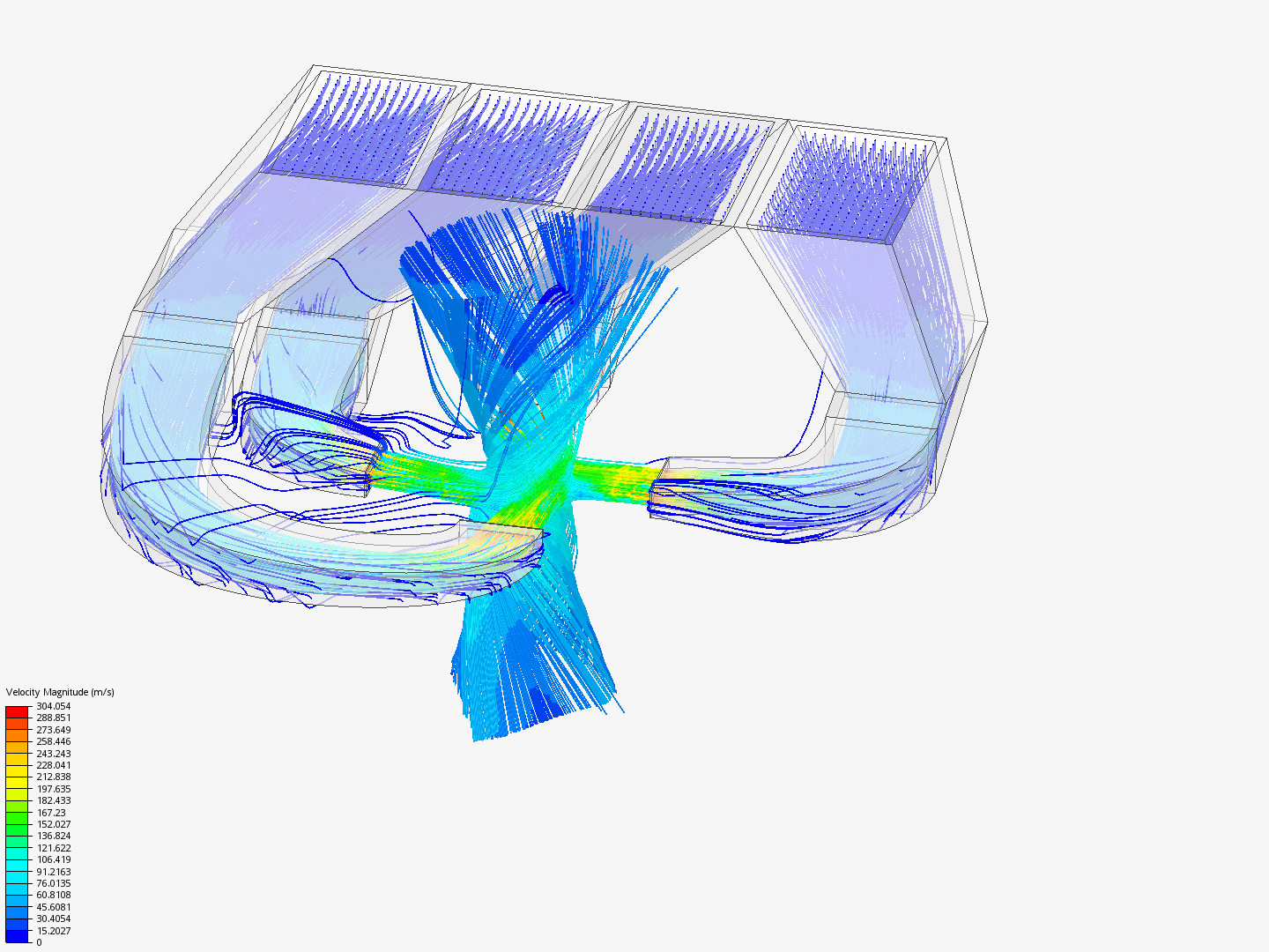 Air Duct 4x - vortex switch by Maaareee | SimScale