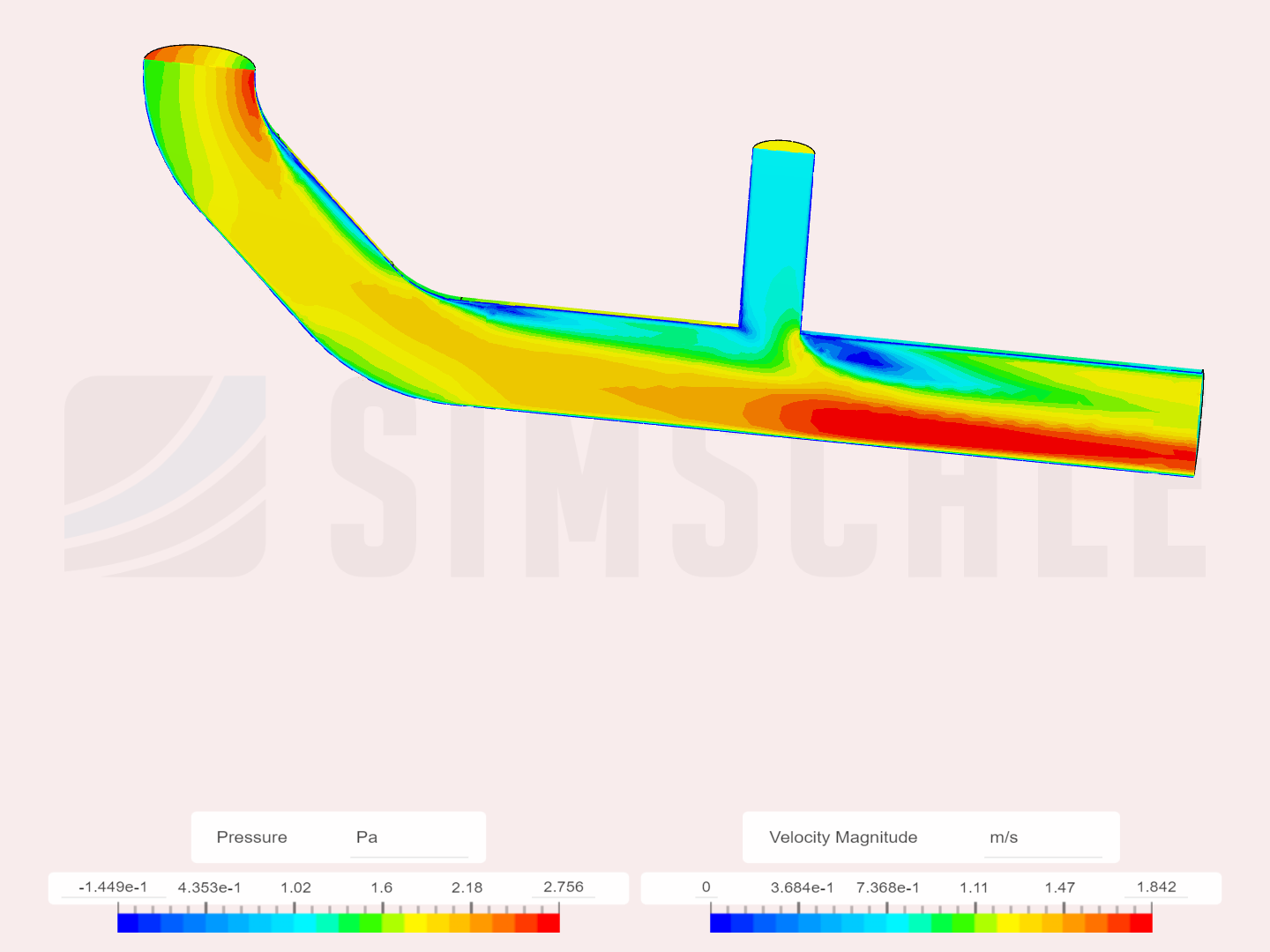 Tutorial 2: Pipe junction flow by Mark36 | SimScale
