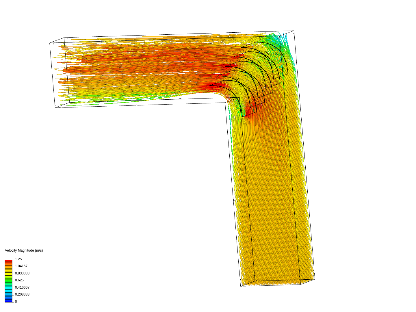 L Turn - Turning Vanes 2 by MichaelBennett | SimScale