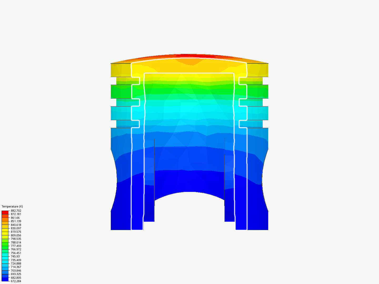 Analysis of TBC of Piston by Moneeshdeenan | SimScale