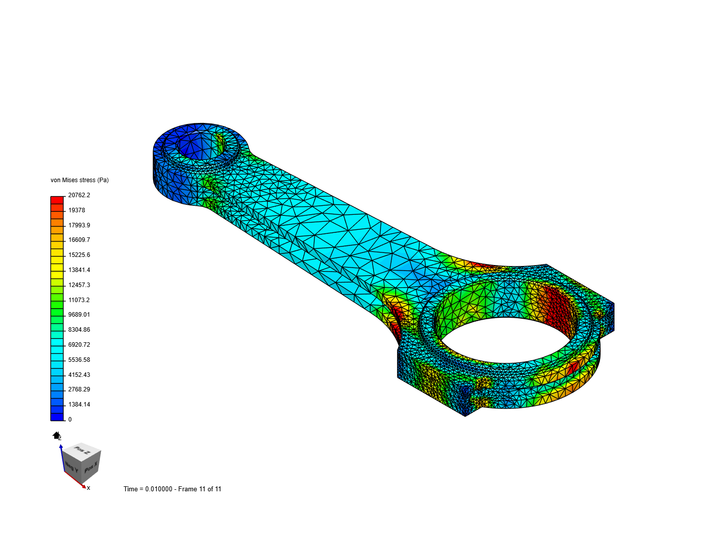 Tutorial 1: Connecting rod stress analysis by Ohashi_Shunya | SimScale
