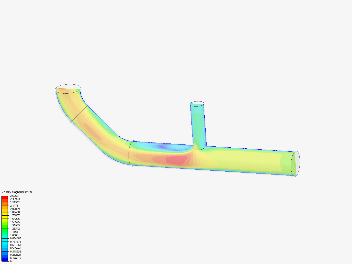 Tutorial 2: Pipe junction flow by Phreport | SimScale