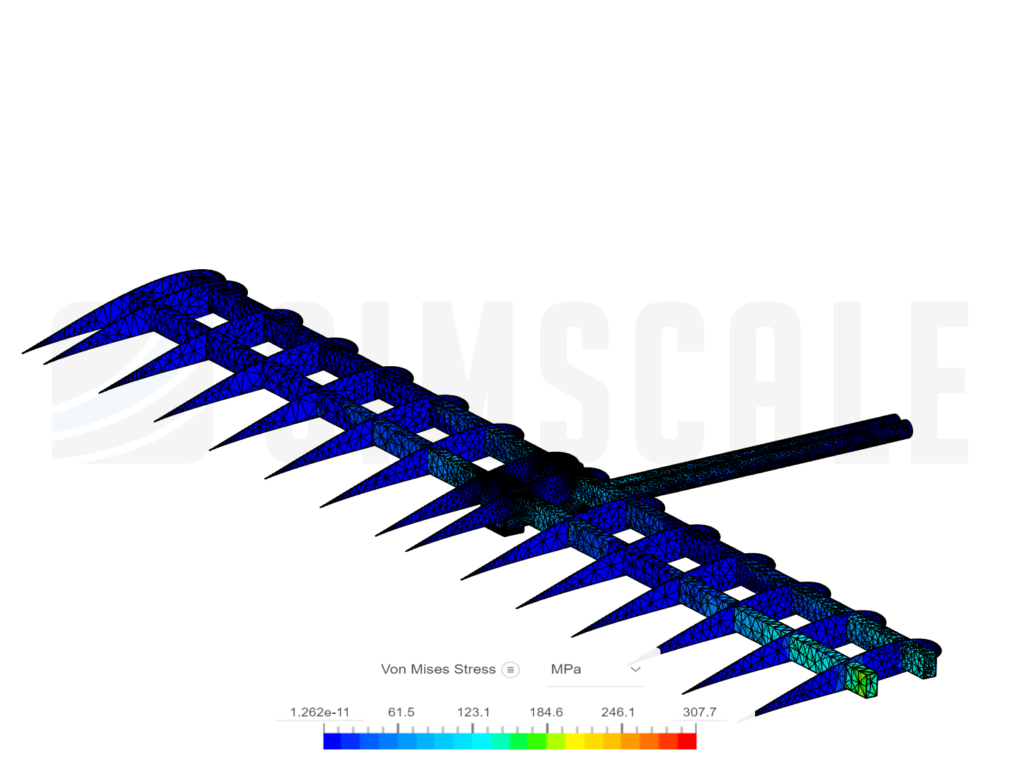 Rect_spar_Cylinder_Boom by PraveenKottari | SimScale