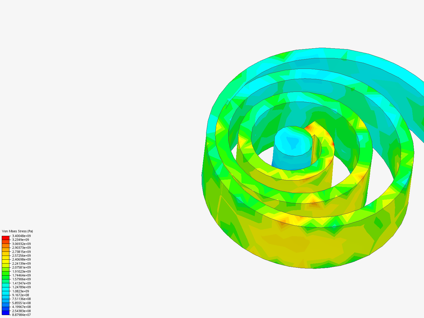 Spiral Spring by Radon | SimScale