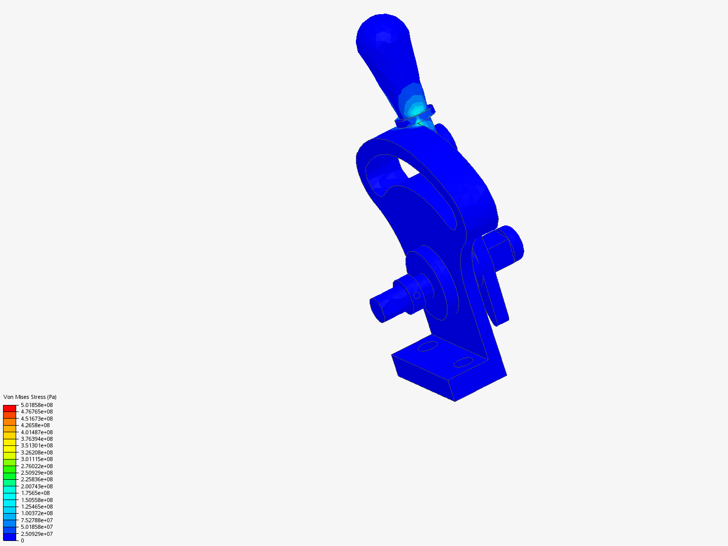 mechanical lever by RohitKG | SimScale