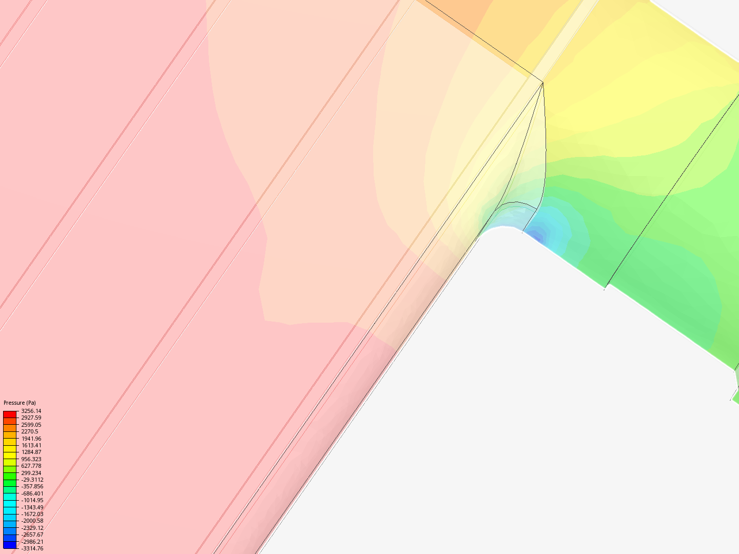 CC stack outlet - fillets by Rowa12345 | SimScale