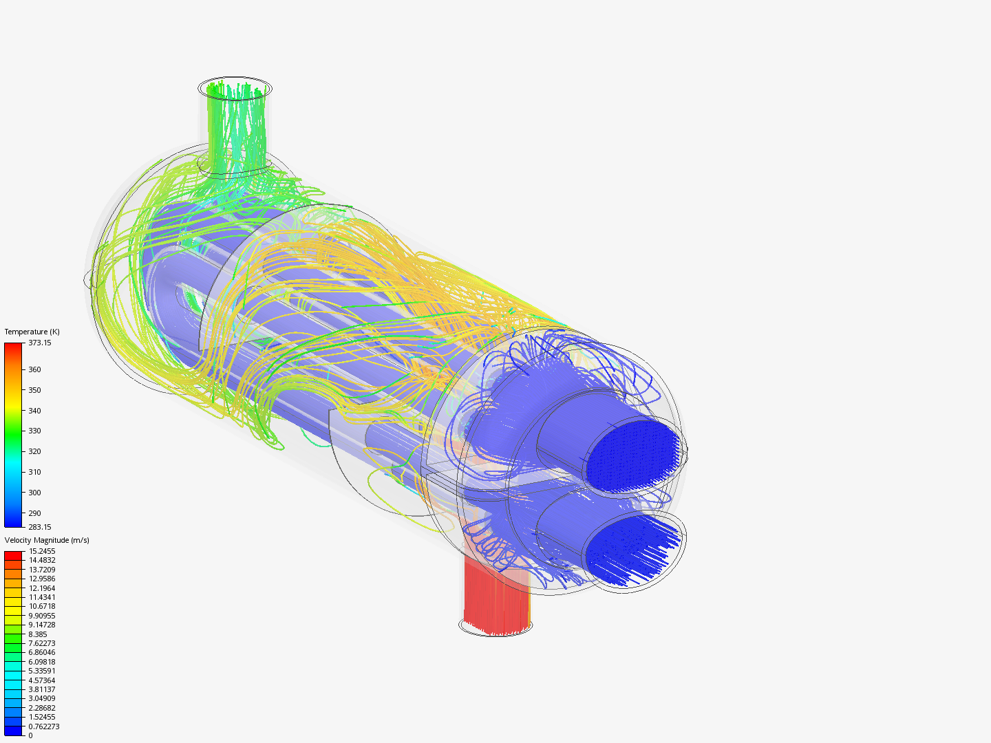 Tutorial: U type Heat Exchanger by SPSbrett | SimScale