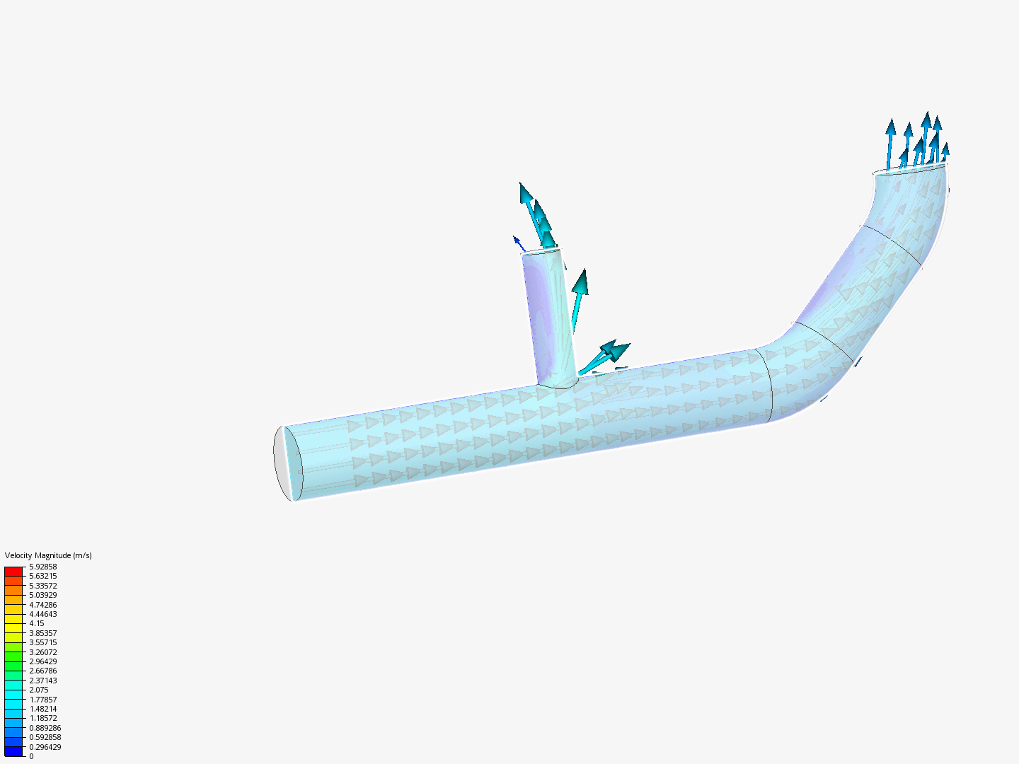 Tutorial 2: Pipe junction flow by Sebapac | SimScale