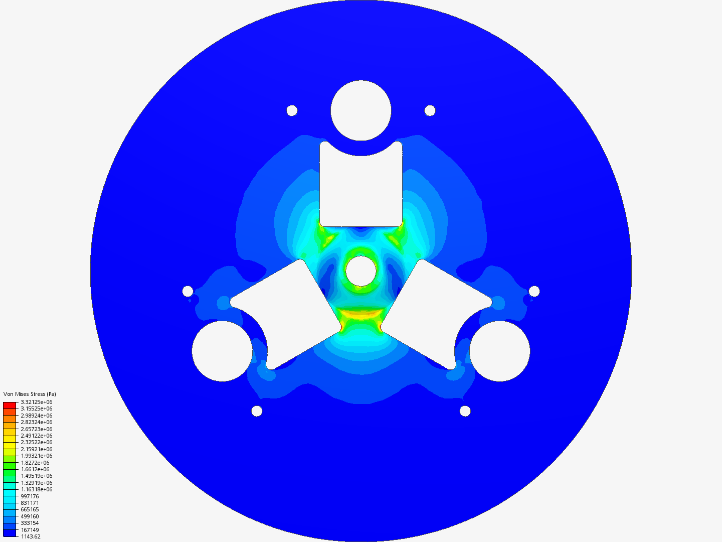 Structural Analysis - Hand Bot Plate by Skarem | SimScale