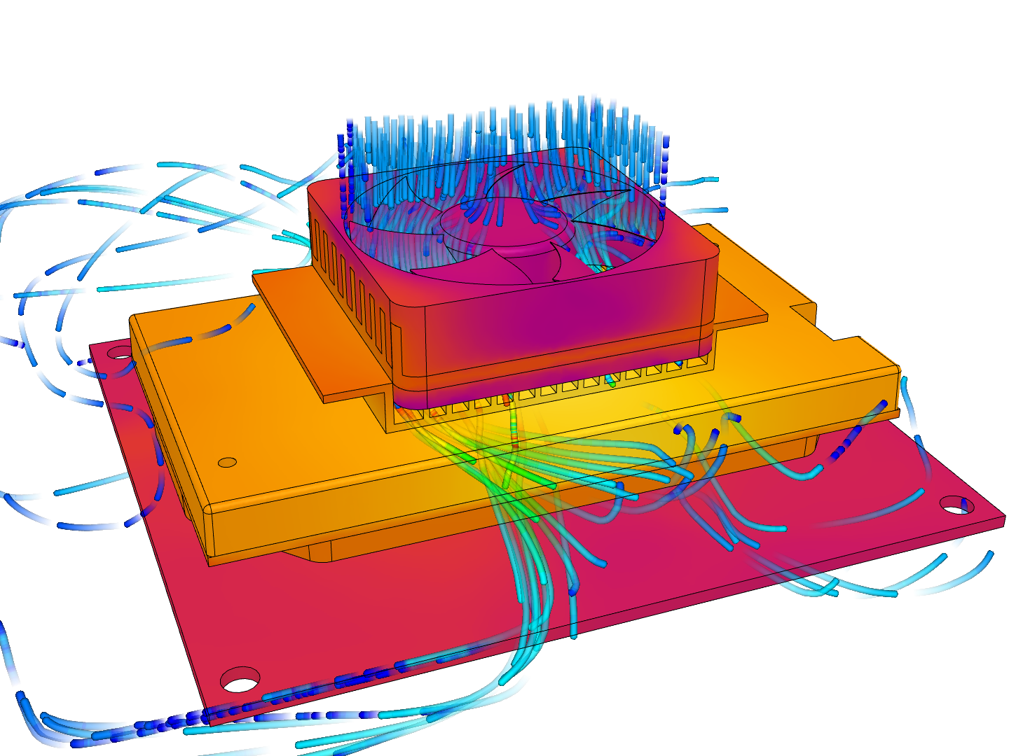board when installing the fan by Supakarn | SimScale