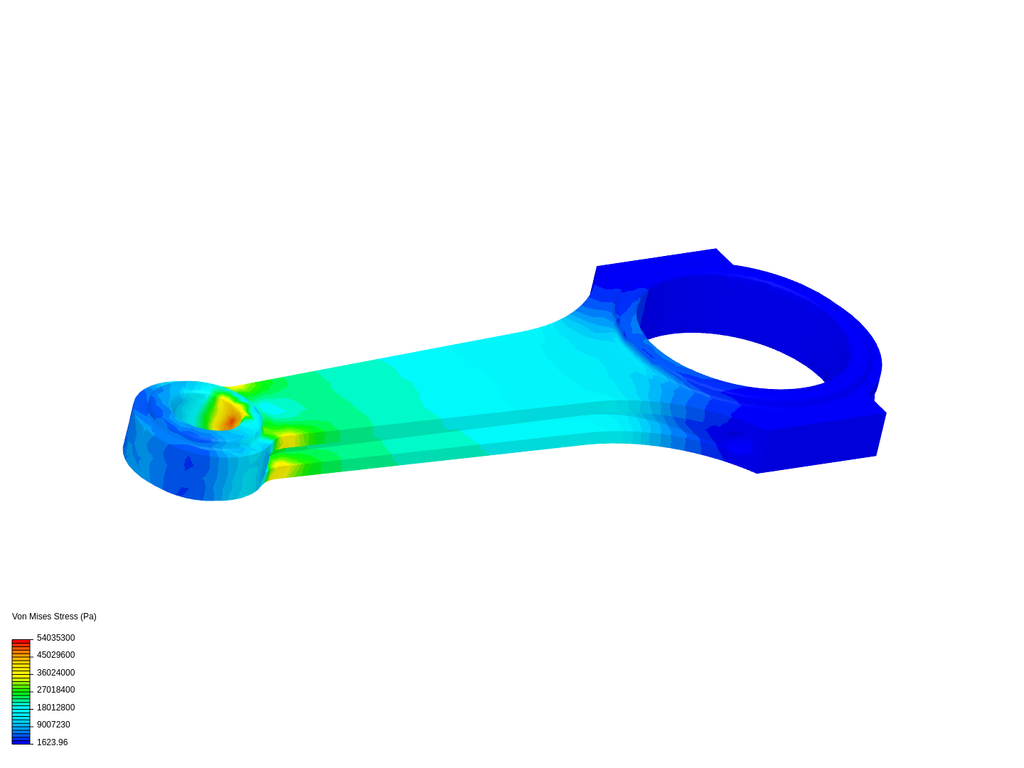 Tutorial 1: Connecting rod stress analysis by TSaunders | SimScale