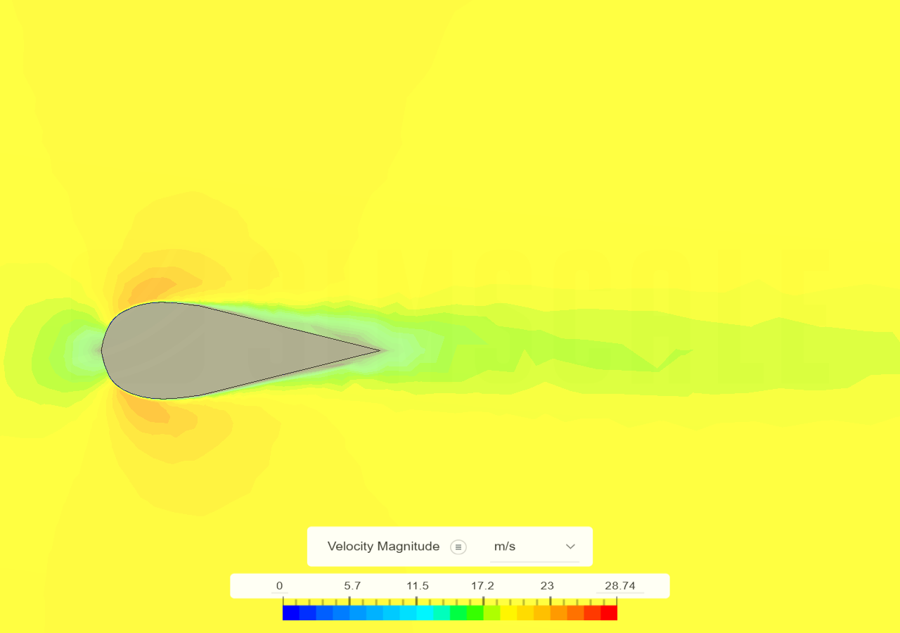 Wing Shape CFD Test - Reverse Teardrop by Team_Vortex | SimScale
