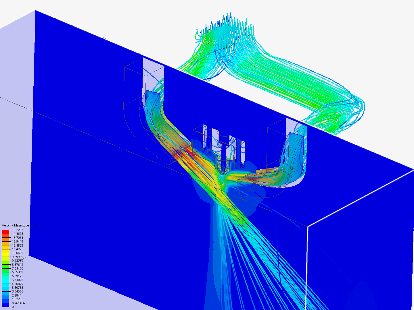 Cooling Duct V5 by Uberprinter | SimScale